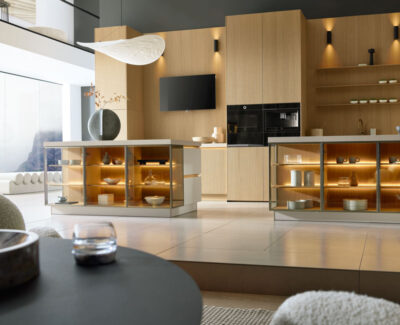 Ambient kitchen lighting design for designer kitchens.