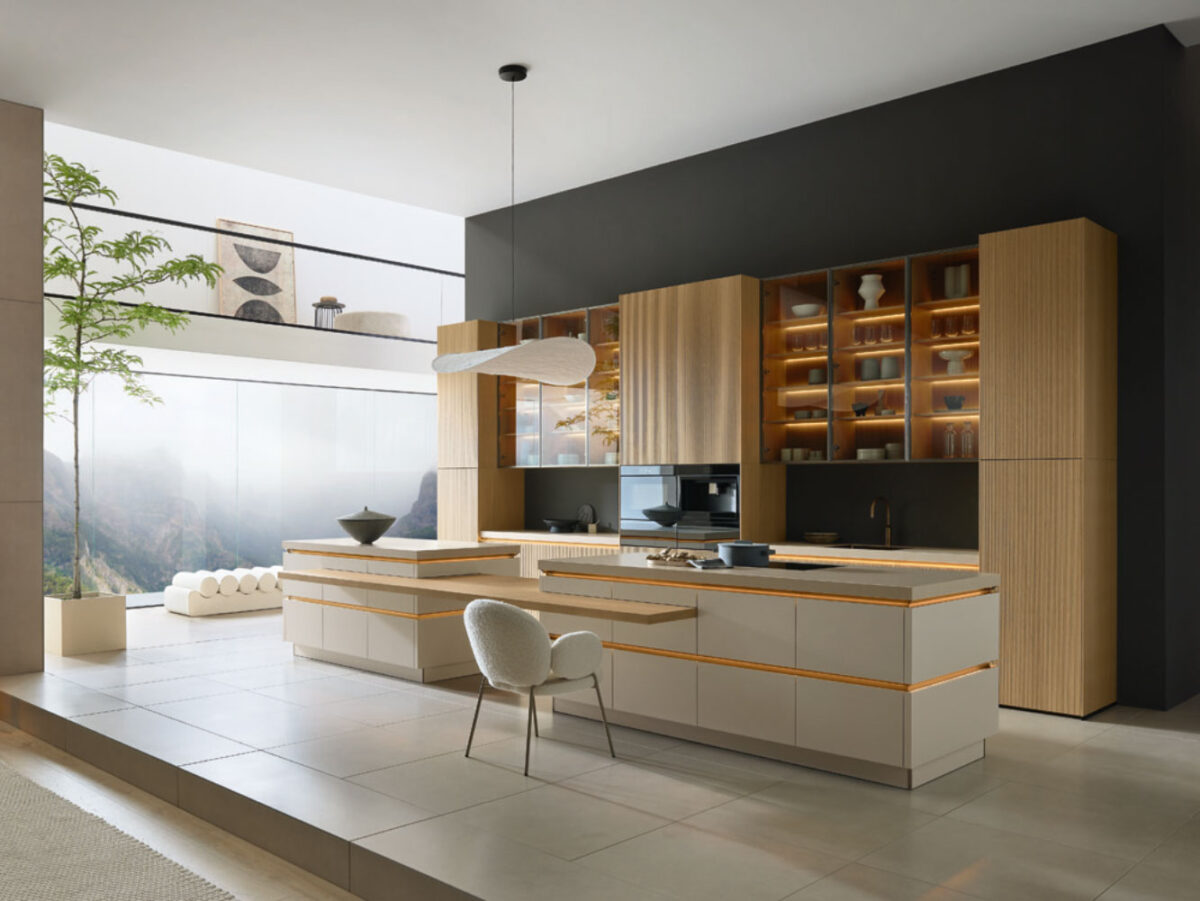 Premium designer kitchens with integrated lighting design